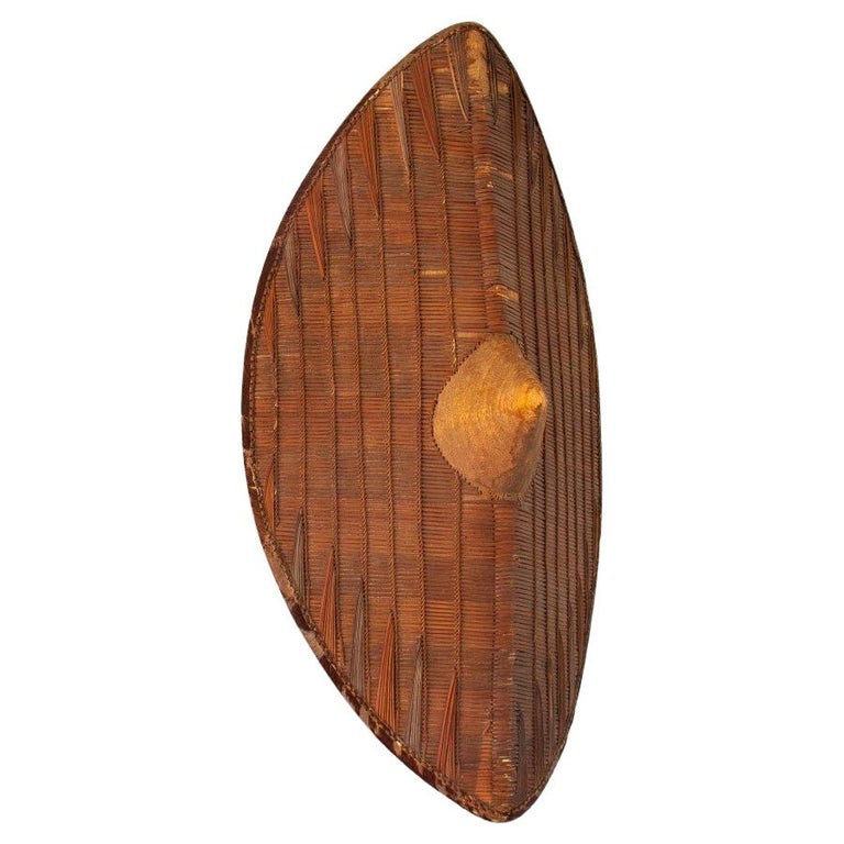 20th Century Rattan and Wicker African Shield at 1stDibs