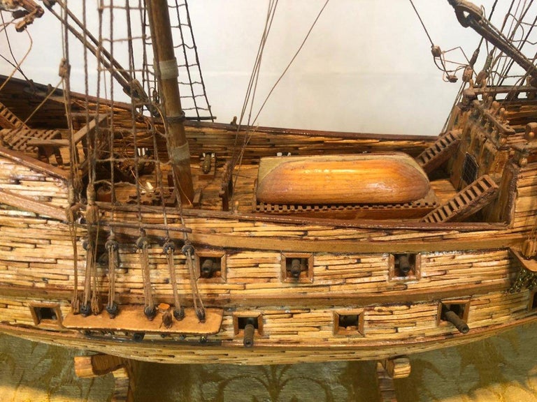 20th Century Recostruction of a Wood Italian Galleon, 1930, Italy For ...