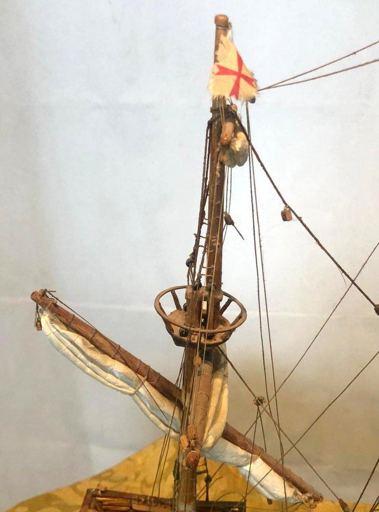 20th Century Recostruction of a Wood Italian Galleon, 1930, Italy For ...