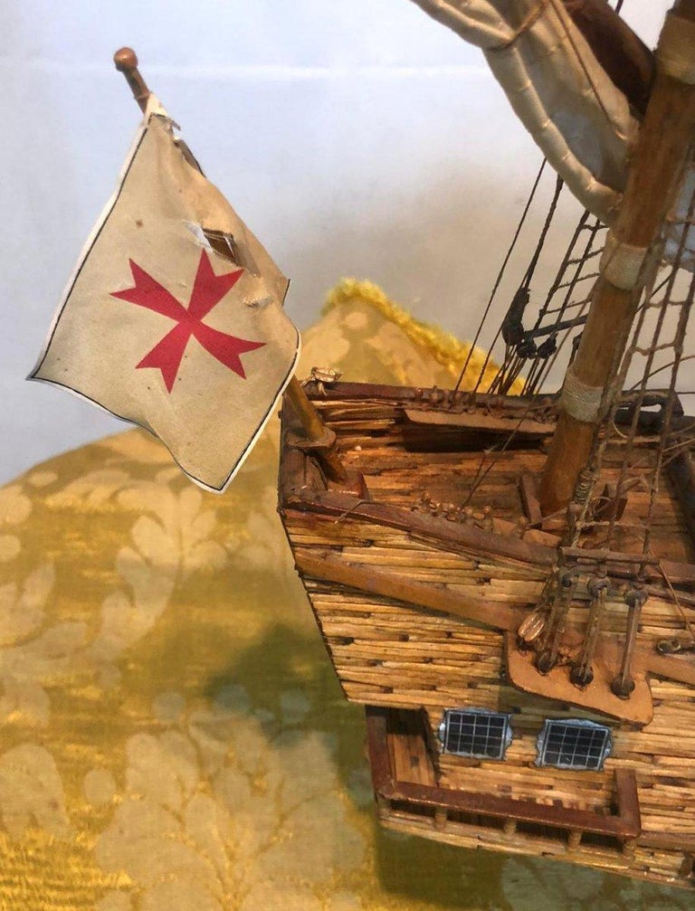 20th Century Recostruction of a Wood Italian Galleon, 1930, Italy For ...