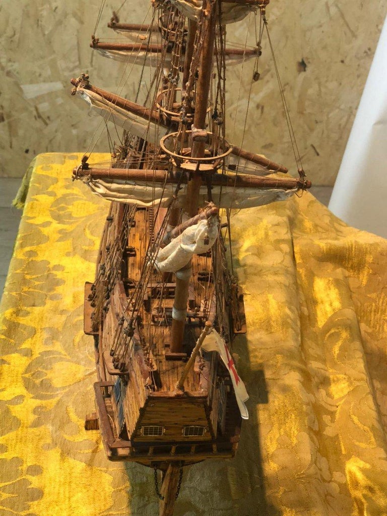 20th Century Recostruction of a Wood Italian Galleon, 1930, Italy For ...