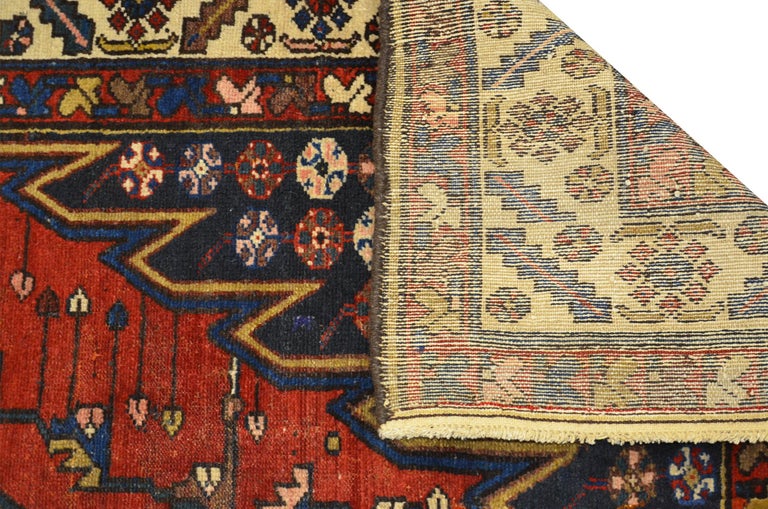 20th Century Red Over Blue Background Sirjan Design. 2,00 x 1,30 m. For ...