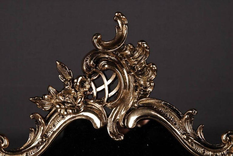 20th Century Rococo Style Wall Mirror with Candleholders at 1stDibs