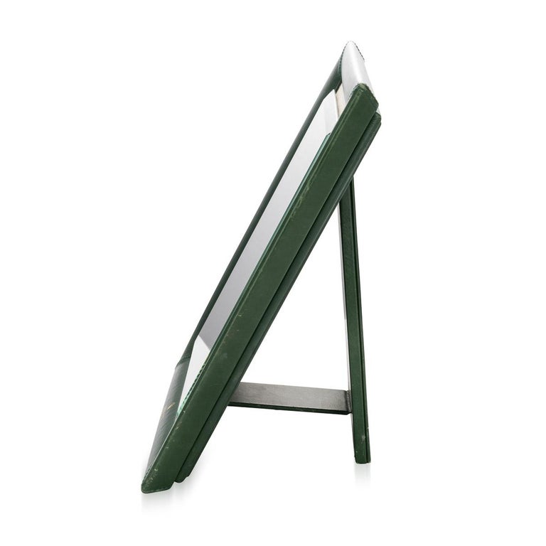 20th Century Rolex Green Leather Bound Display Mirror For Sale at ...