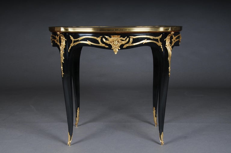 20th Century Royal Side Table after Francois Linke, Paris, black gold ...