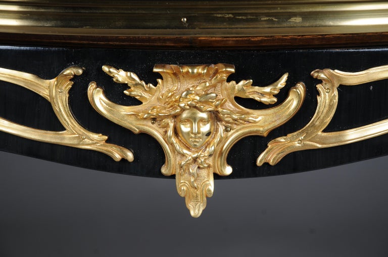 20th Century Royal Side Table after Francois Linke, Paris, black gold ...