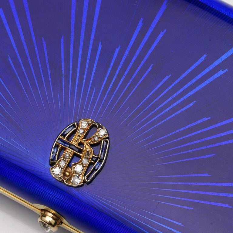 20th Century Russian Faberge 56 Gold and Enamel Cigarette Case, C.1900 ...