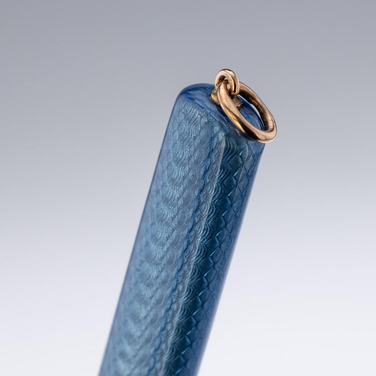 20th Century Russian Faberge Two-Colour Gold-Mounted Enamel Pencil ...