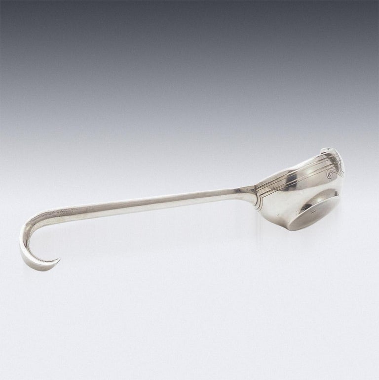 20th Century Russian Pan Slavic Solid Silver Punch Bowl and Ladle ...