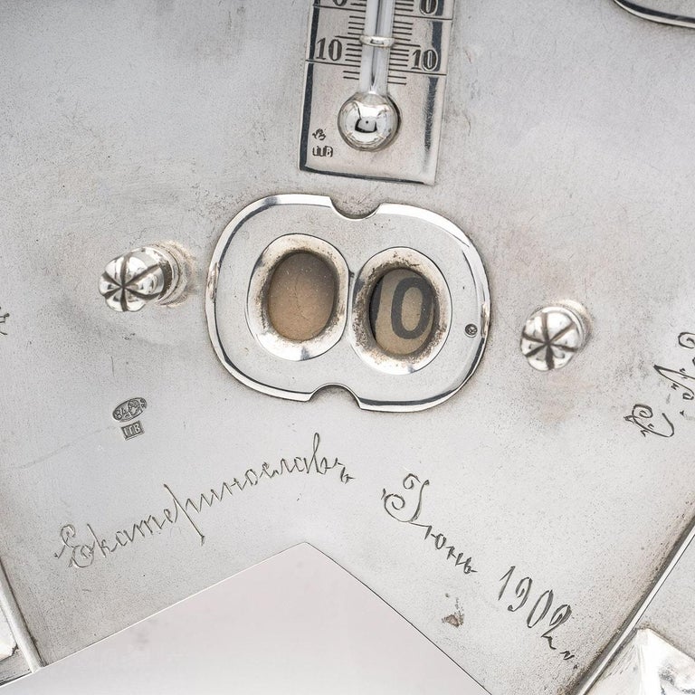 20th Century Russian Solid Silver Horse Shoe Shaped Calendar, Moscow ...
