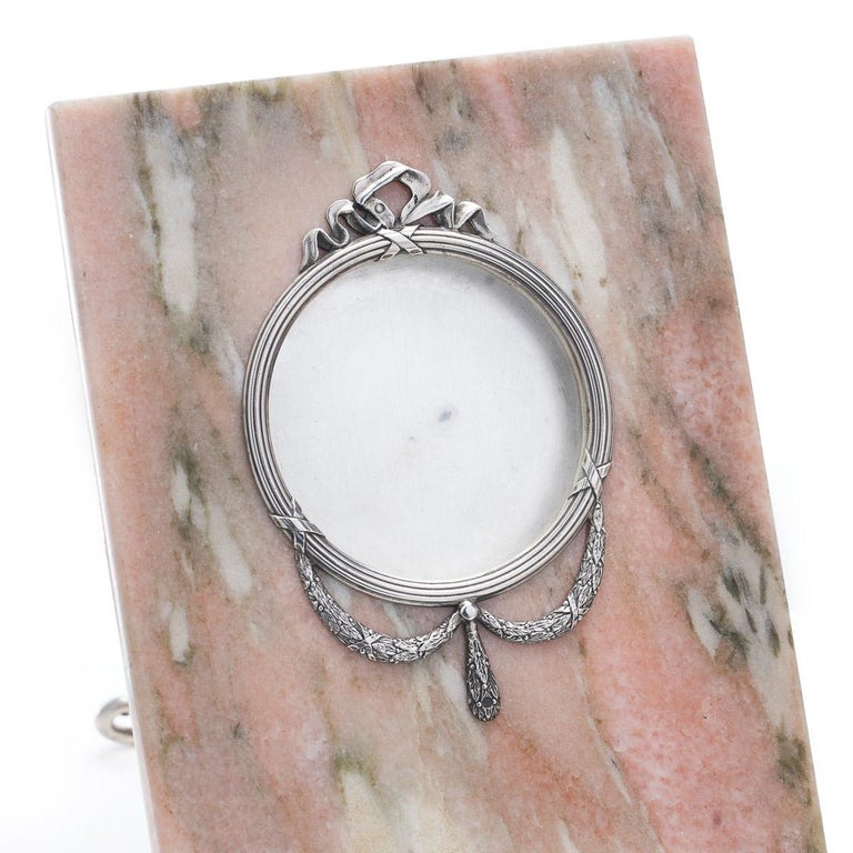 20th Century Russian Solid Silver and Radonite Frames, Grachev Brothers ...