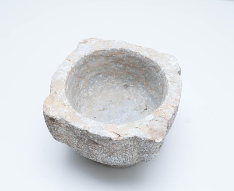 20th Century Rustic Sculptural Stone Bowl at 1stDibs | rustic stone bowl