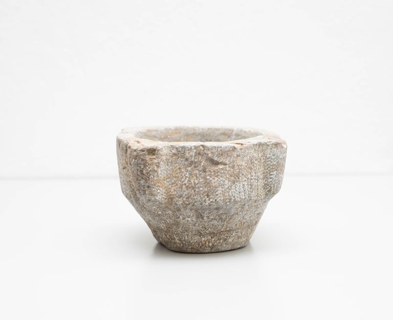 20th Century Rustic Sculptural Stone Bowl at 1stDibs | rustic stone bowl