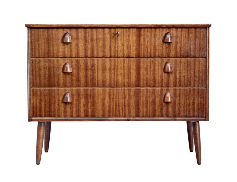 20th Century Scandinavian Teak Chest of Drawers For Sale at 1stDibs
