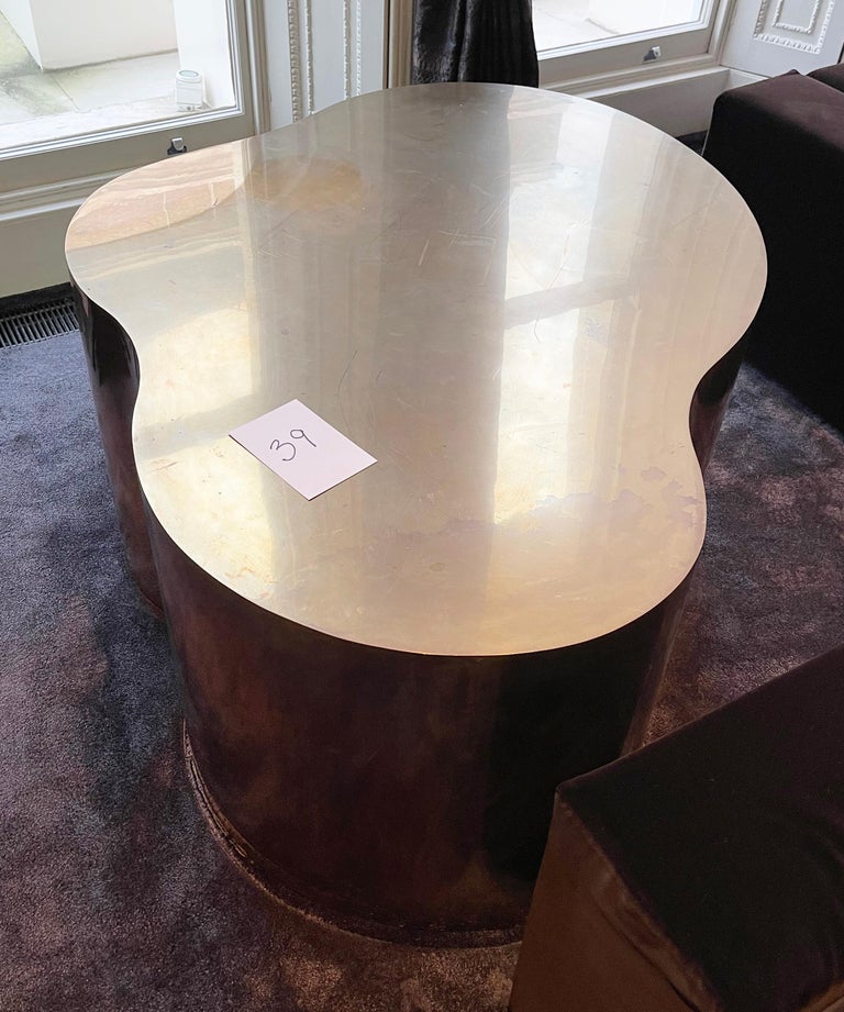 Post Modern Style, Large Freeform Polished Bronze Side Table, For Sale ...