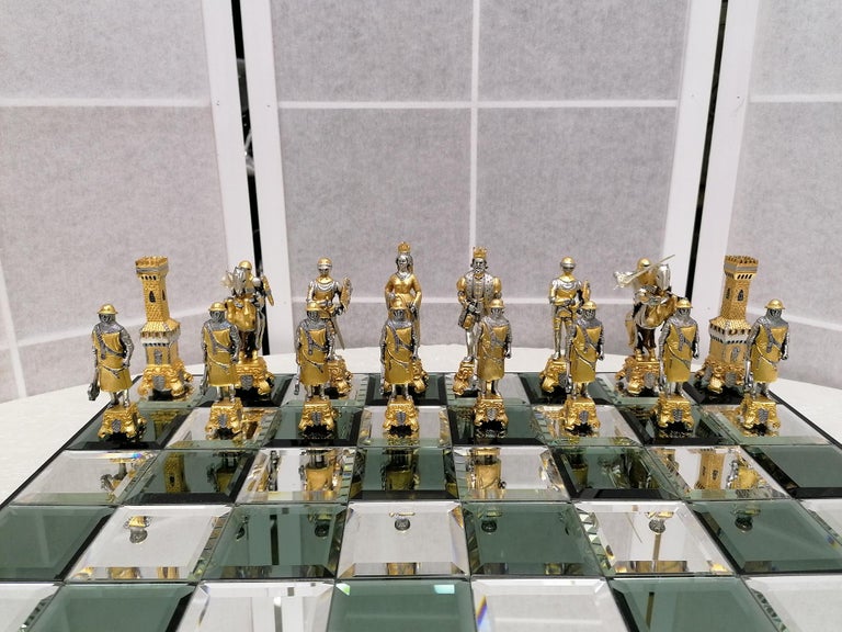 20th Century Sculptural Italian Chess Game For Sale at 1stDibs