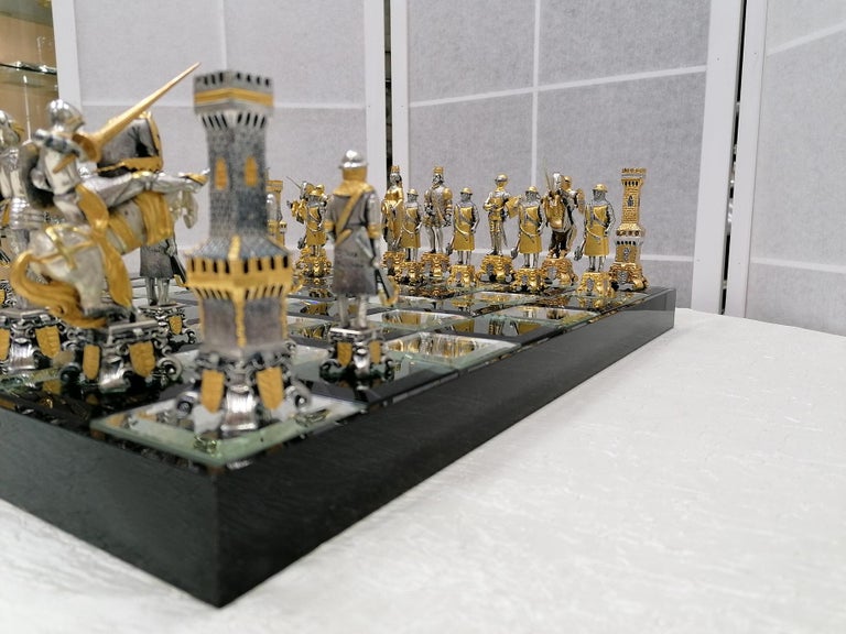 20th Century Sculptural Italian Chess Game For Sale at 1stDibs