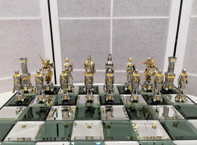 20th Century Sculptural Italian Chess Game For Sale at 1stDibs