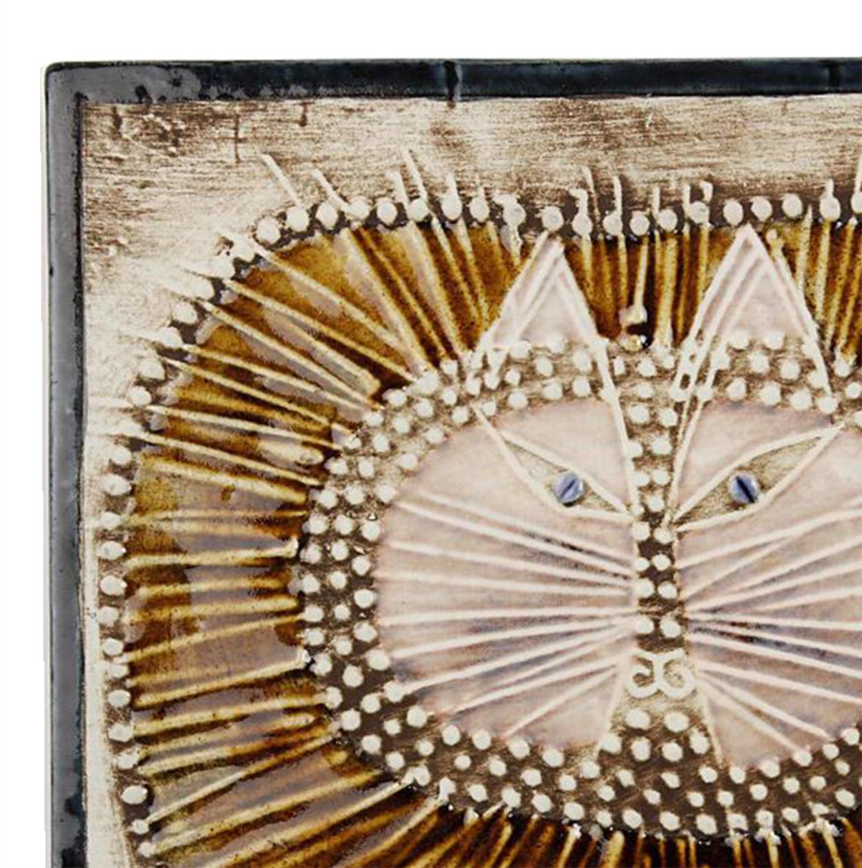 20th Century Set of 8 Authentic Ceramic Tiles Lisa Larson for Gustavson ...