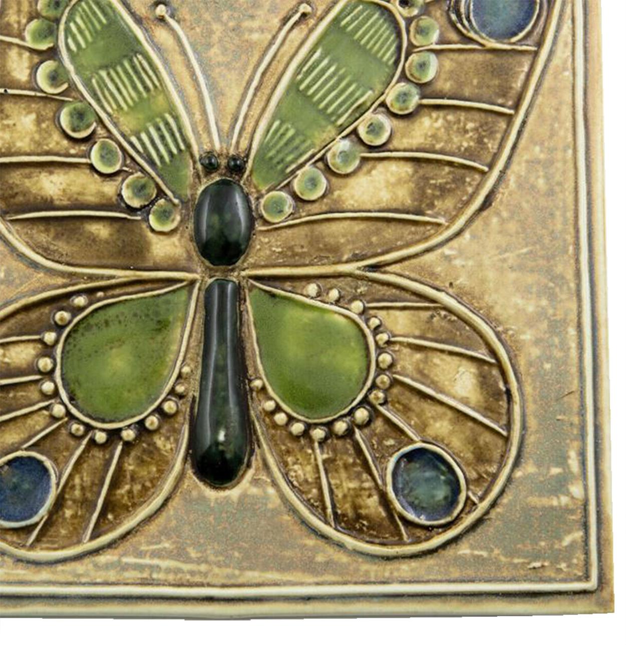 20th Century Set of 8 Authentic Ceramic Tiles Lisa Larson for Gustavson ...
