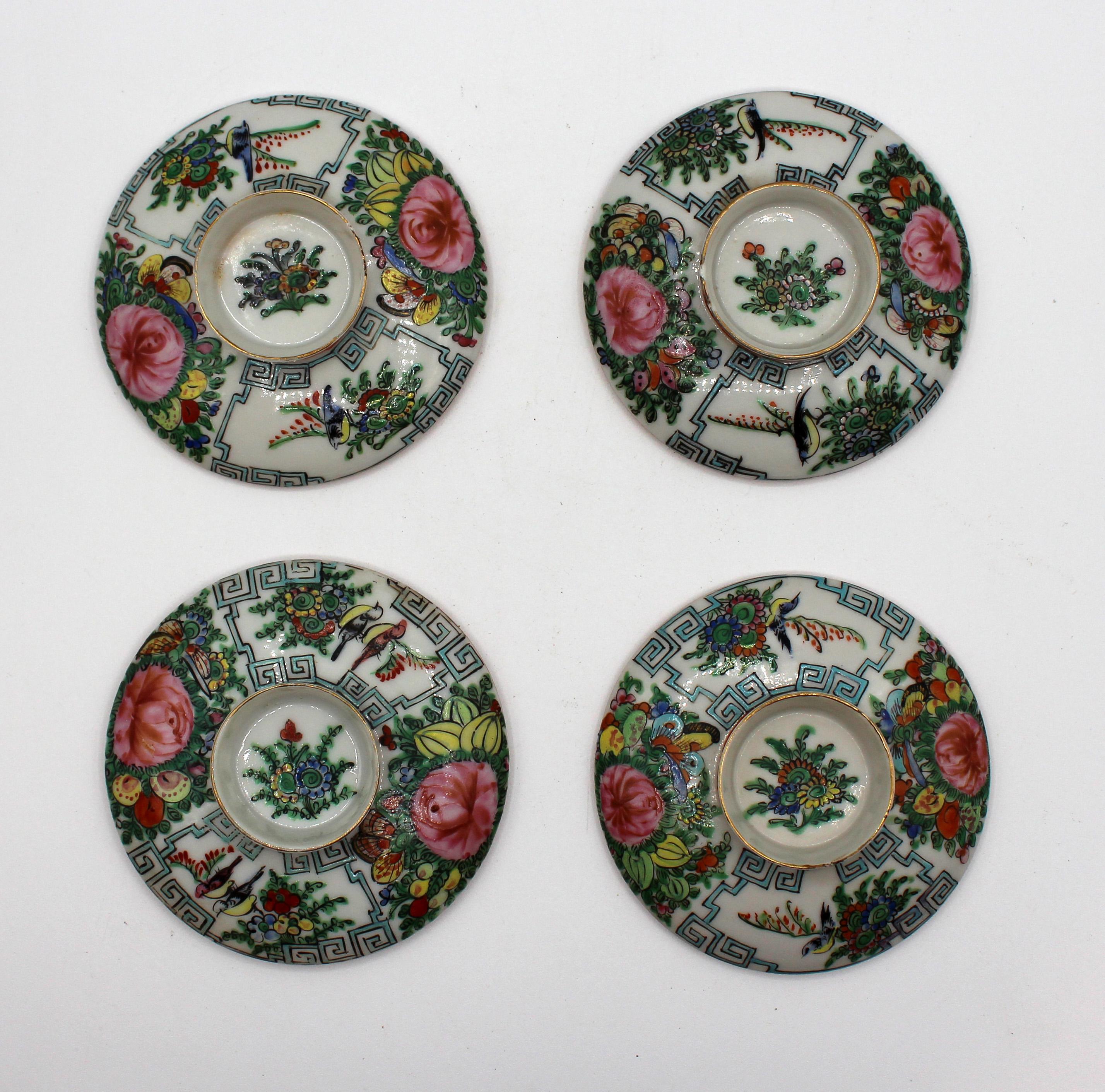20th Century Set of Rose Canton Bowls For Sale at 1stDibs