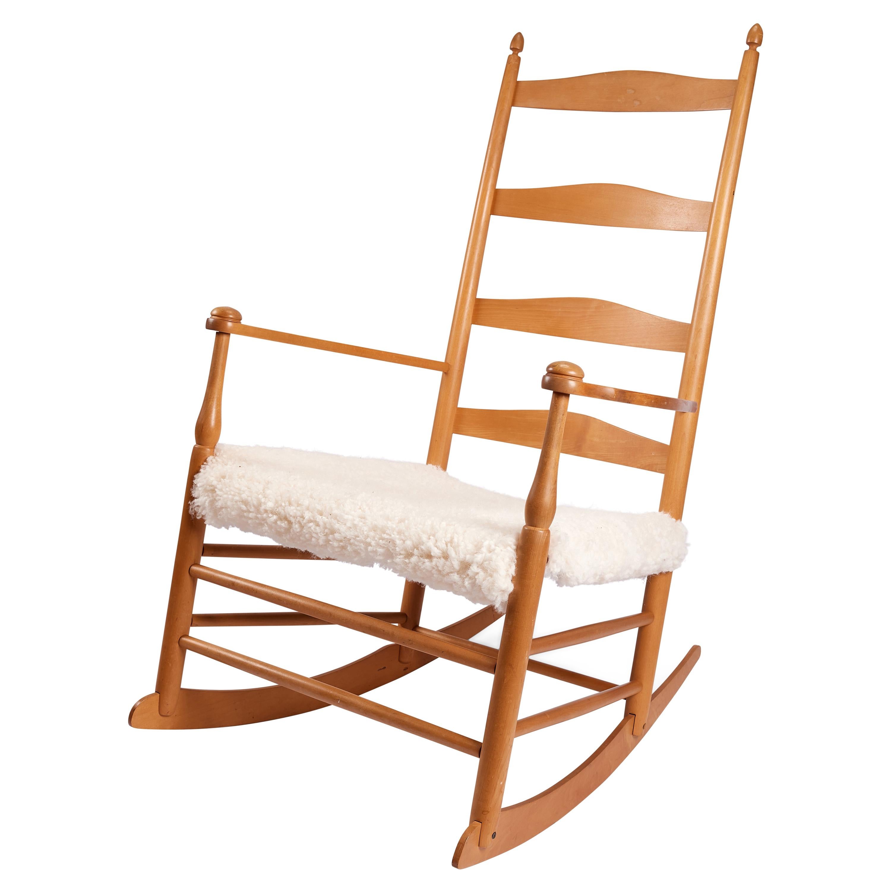 Antique Shaker No. 7 Rocking Chair with Shawl Bar at 1stDibs