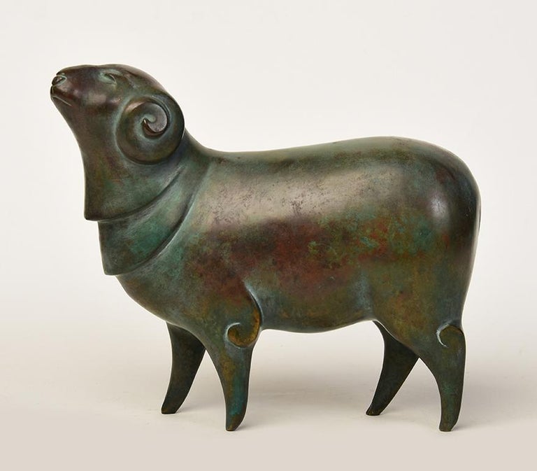 20th Century, Showa, Japanese Bronze Animal Ram / Sheep For Sale at 1stDibs