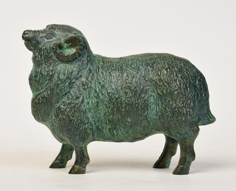 20th Century, Showa, Japanese Bronze Animal Sheep For Sale at 1stDibs