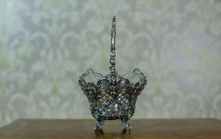 20th Century Silver Basket For Sale at 1stDibs