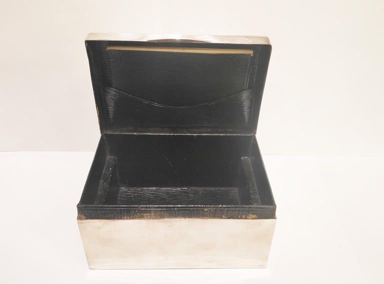 20th Century Silver Bridge Storage Box British Marks Mappin and Webb ...