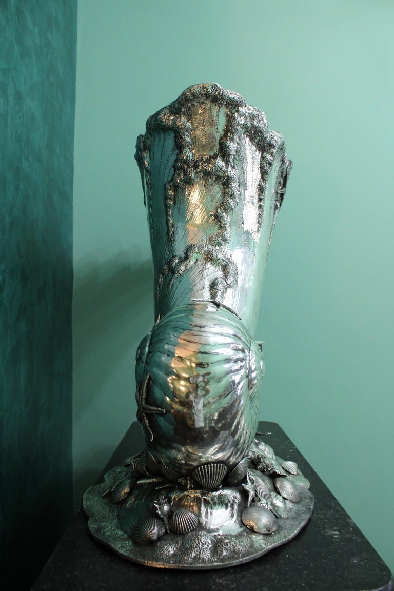 20th Century Silver Cornucopia Handcrafted by Giuseppe De Luca, Italy ...