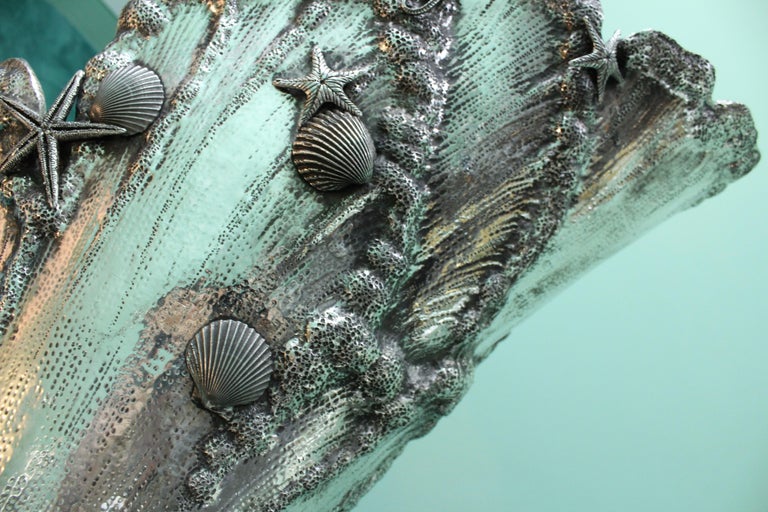 20th Century Silver Cornucopia Handcrafted by Giuseppe De Luca, Italy ...