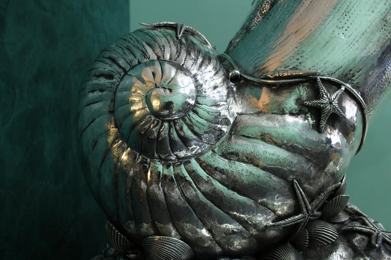 20th Century Silver Cornucopia Handcrafted by Giuseppe De Luca, Italy ...