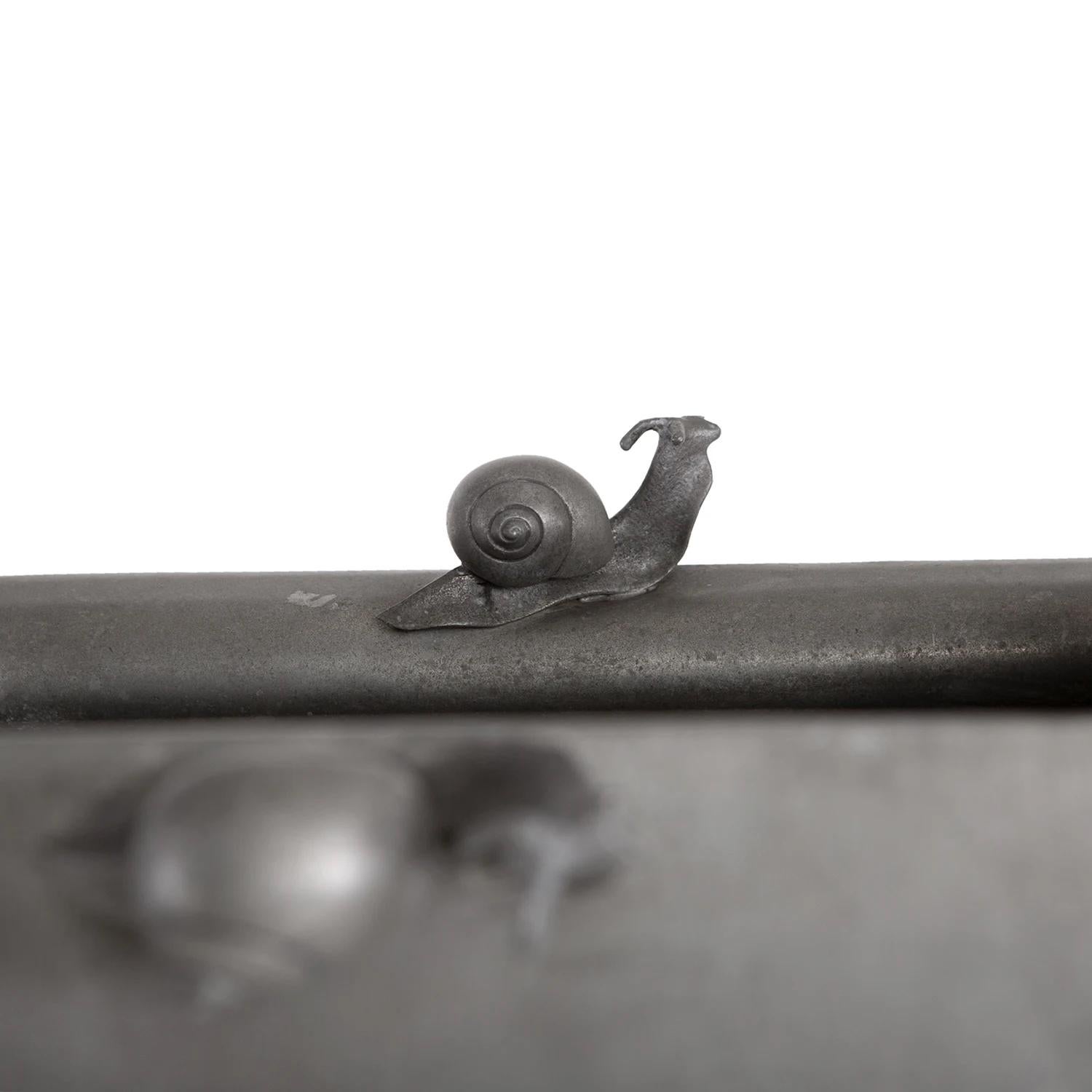 20th Century Silver Italian Atena Pair of Pewter Planters by Piero ...