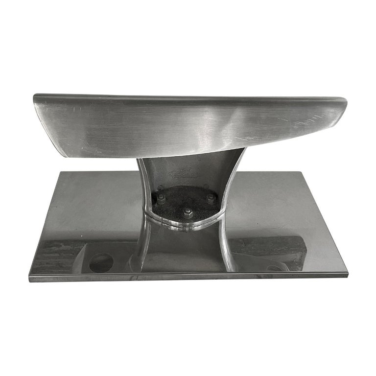 20th Century Silver Italian Metal Object D'Art, Vintage Aluminum Table ...