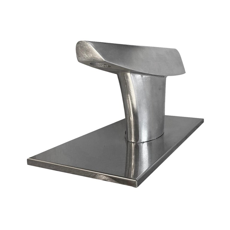 20th Century Silver Italian Metal Object D'Art, Vintage Aluminum Table ...