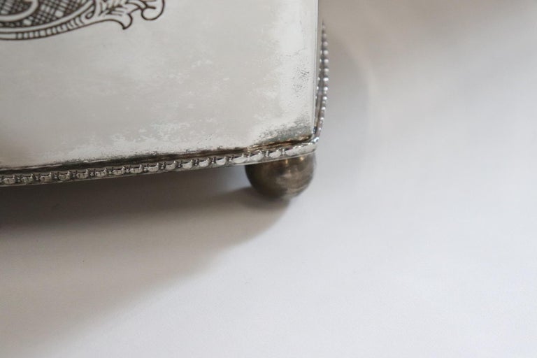 20th Century Silver Plate Letter Holder at 1stDibs