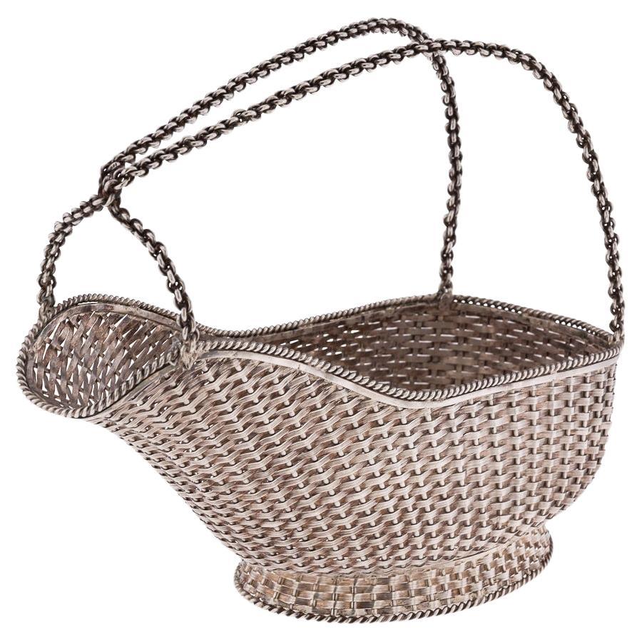 20th Century Solid Silver Basket Wine Pourer, Asprey and Co c.1973 For ...