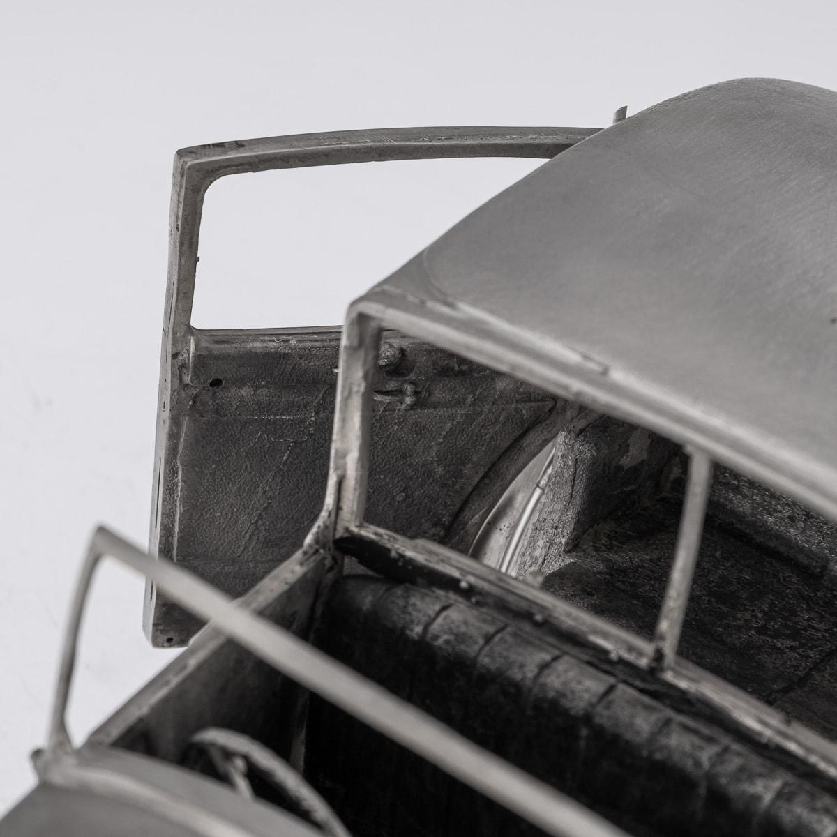 20th Century Solid Silver Bugatti Royale Type 41 Model Car, L Donati, c ...