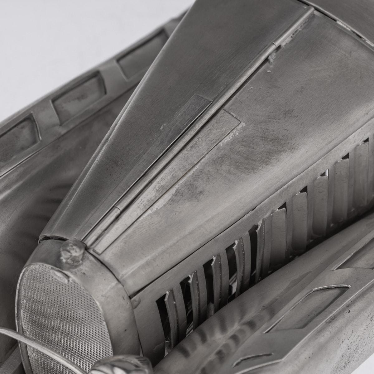 20th Century Solid Silver Bugatti Royale Type 41 Model Car, L Donati, c ...