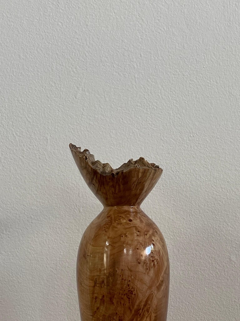20th Century Spalted Maple Burlwood Vase by John Mascoll For Sale at ...