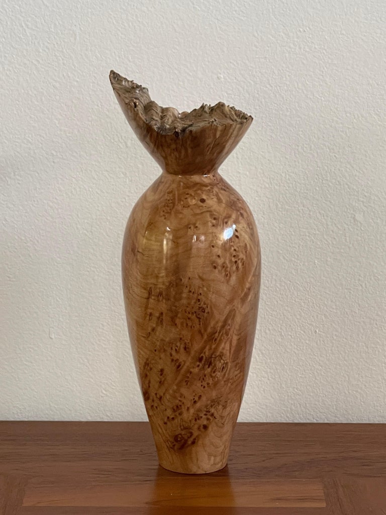 20th Century Spalted Maple Burlwood Vase by John Mascoll For Sale at ...