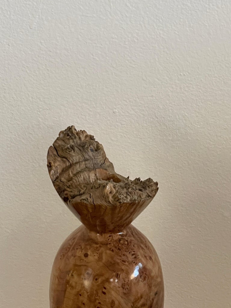 20th Century Spalted Maple Burlwood Vase by John Mascoll For Sale at ...