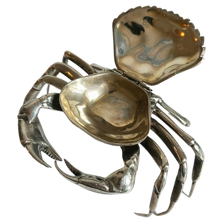 Vintage 20th Century Spanish Crab Silver 915/999.9 For Sale at 1stDibs