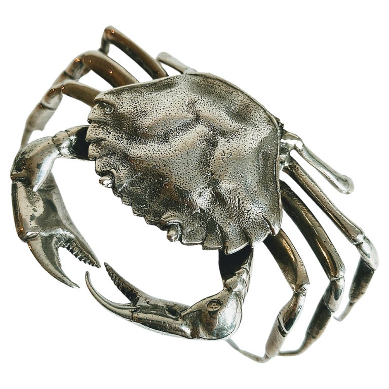 Vintage 20th Century Spanish Crab Silver 915/999.9 For Sale at 1stDibs
