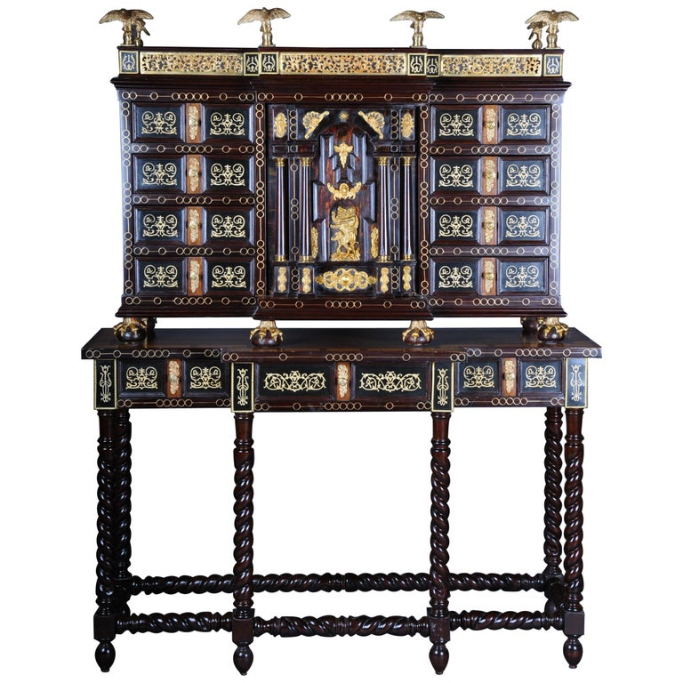 20th Century Splendid Renaissance Tower Cabinet/Commode For Sale at 1stDibs