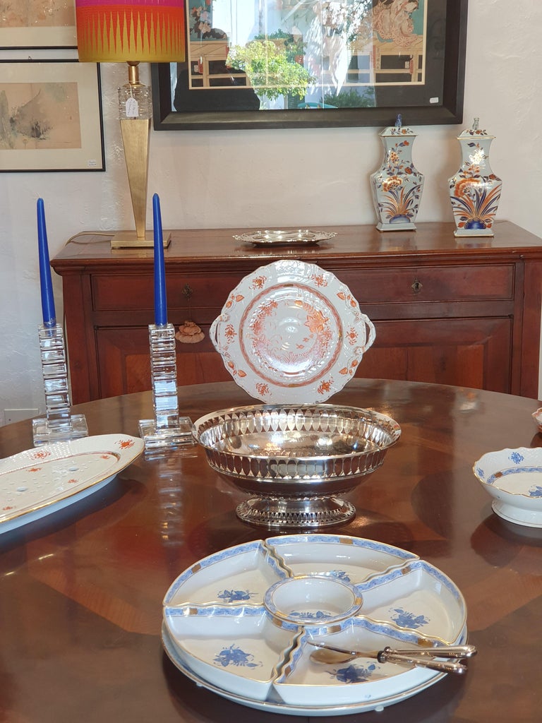 20th Century Sterling Silver Empire Style Centerpiece, Italy, 1990 For ...