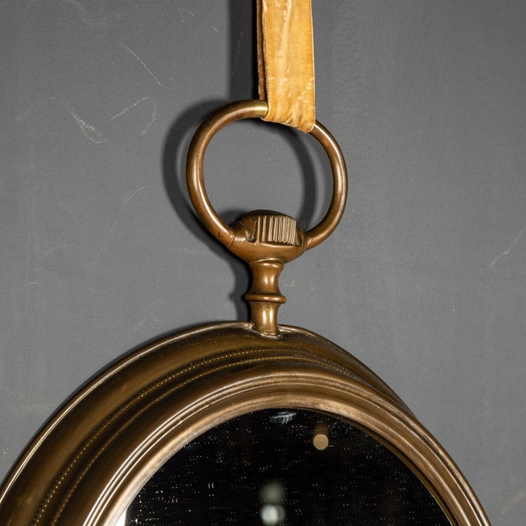20th Century Striking Collection of Pocket Watch Shaped Mirrors, C.1950 ...