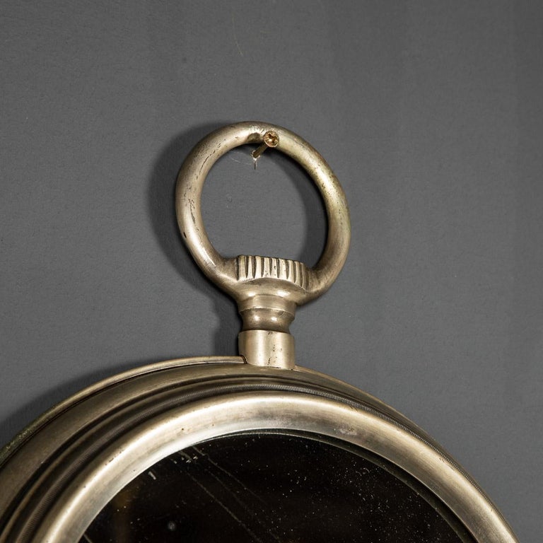 20th Century Striking Collection of Pocket Watch Shaped Mirrors, C.1950 ...