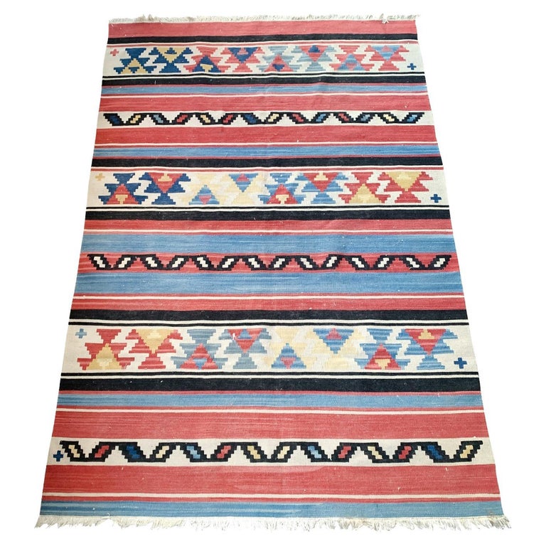 20th Century Striped Navajo Rug For Sale at 1stDibs
